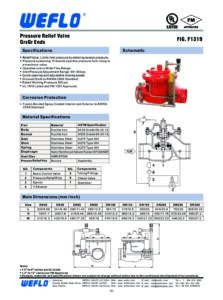 DATA SHEET - F1319 GRV x GRV - WEFLO Valves