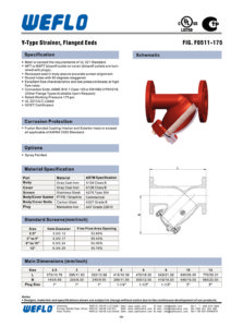 F0511-FLANGED Y STRAINER - WEFLO Valves